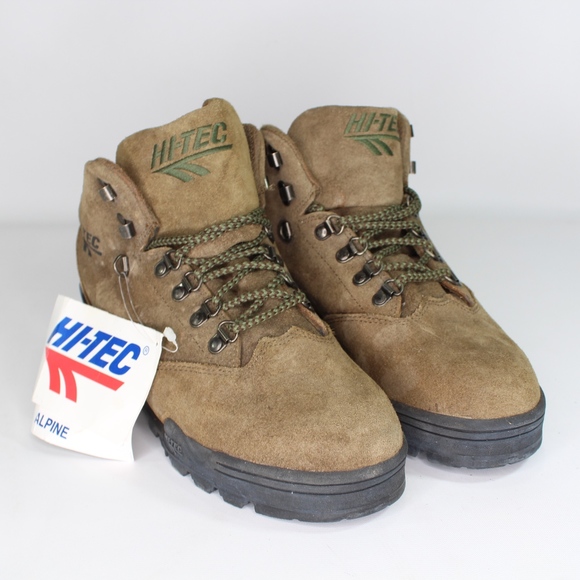 Hi-Tec | Shoes | Vintage New Hi Tec Mens 9 Suede Hiking Boots Tan ...